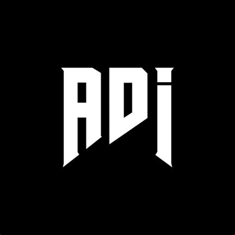 Premium Vector Adi Letter Logo Design For Technology Company Adi Logo Design Black And White