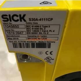 Sick S30a 4111cp Laser Safety Scanner