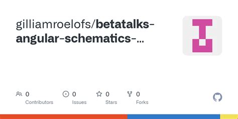 Github Gilliamroelofsbetatalks Angular Schematics Upgrade Your Library