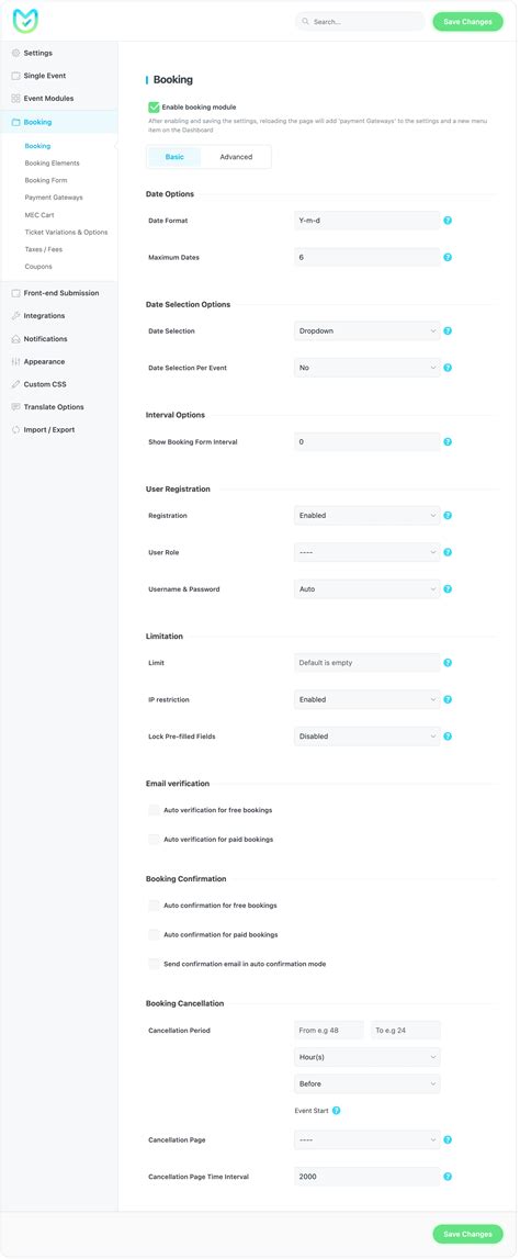 Add A Booking System MEC Knowledgebase