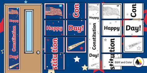 Happy Constitution Day Vertical Banner Teacher Made