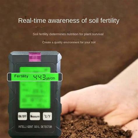 A In Soil Tester With LED Display ABS External Garden Soil Tester Measuring Humidity