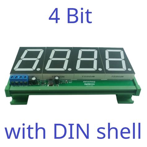 Dm18c04 4 Bit 1 8 Inch Rs485 Modbus Rtu Digital Tube Lcd Led Display Module Dc 12v 24v For Plc