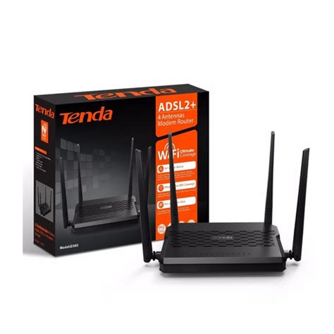 Modem Router Adsl2 Inalámbrico 4 Antenas 300mbps Tenda Tiendita Firestar