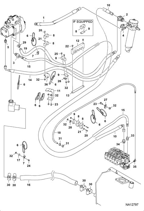 ГИДРАВЛИЧЕСКАЯ СИСТЕМА запчасти на Телескопический погрузчик Bobcat T40140 B1ct11001 И ВЫШЕ