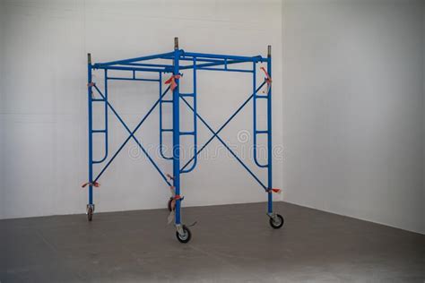 Empty Storehouse With Scaffold Space Stock Photo Image Of Concrete