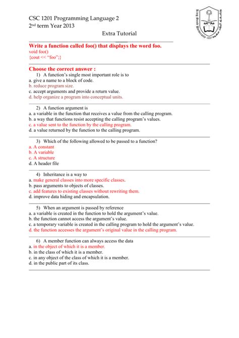 Csc 1201 Programming Language 2