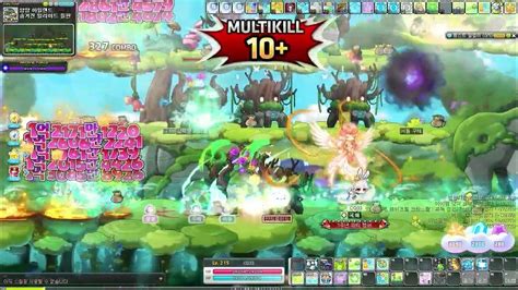 [메이플스토리] 라라 얌얌아일랜드 숨겨진 들판 한 손 사냥 Youtube