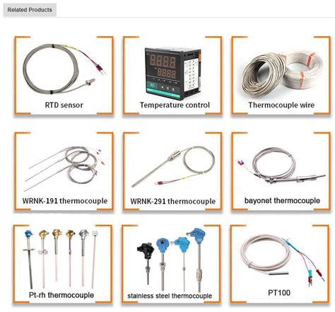 China Customized High Temperature Sensor K Type Thermocouple Price