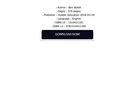 Cambridge Igcse And O Level History 2nd Edition Option B The 20th