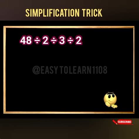 Mathematics Simplification Shorts Mathstricks Youtube