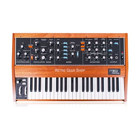 Moog Minimoog Model D Reissue 2022 Mahogany Monophonic Analog Synthesi Retro Gear Shop