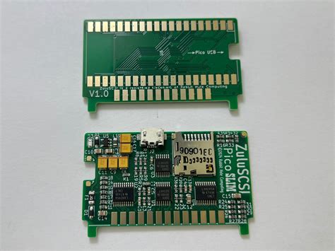 Zuluscsi Pico Slim Db25 Pcb Kit Without Pico Rabbit Hole Computing