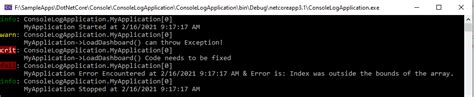 How To Add Logging In Net Core Console Application