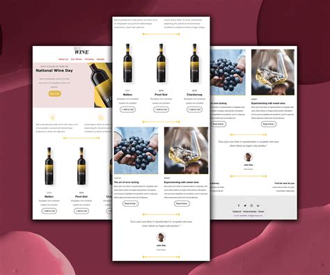 Editable HTML Email Template Design Behance