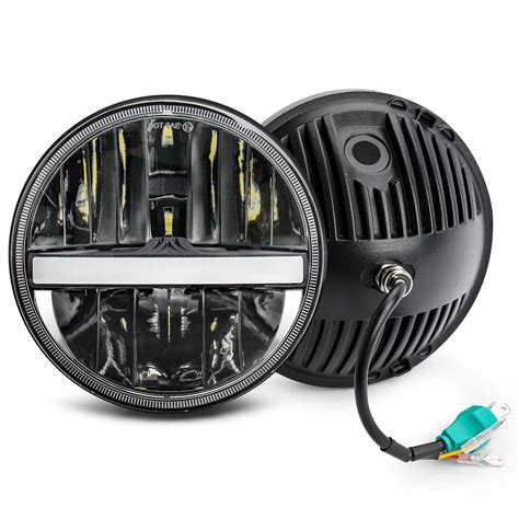 Buy Uni Shine 7 Inch Led Headlight Round 6024 Led Headlight Reflector 7 Headlight Amber Turn