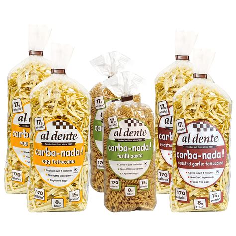 Al Dente Pasta Carba Nada Variety Pack 64 Oz Grocery
