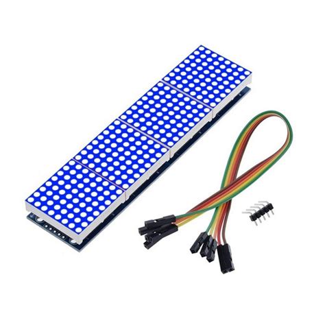 Jual Max7219 Led Dot Matrix 32x8 Display Module For Arduino Biru