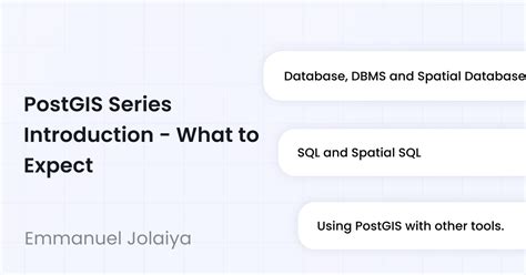 Postgis Series Introduction What To Expect Spatialnode