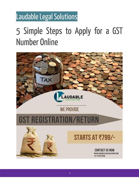 5 Simple Steps To Apply For A GST Number Online By Laudable Legal Solutions Issuu