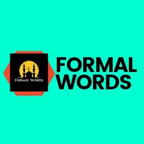Formal Words 86k Views 1day Ago Youtube