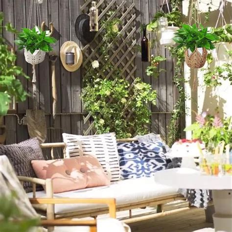 Hangende Plantenbakken Met Jute Touw En Macramé Plantenhanger Voor Binnen En Buiten Bol