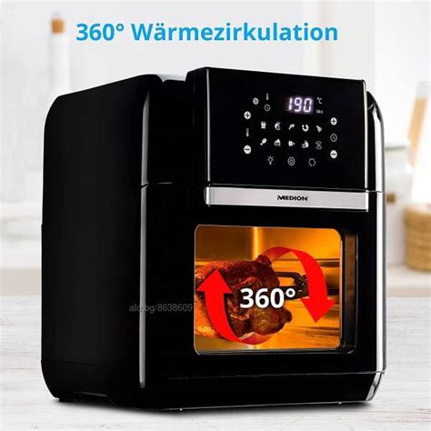 Здравословен фритюрник с горещ въздух Medion Md10072 3 5кг 1500w Фритюрници София С