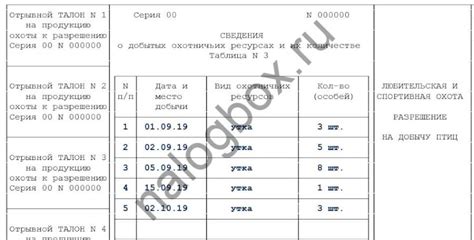 Как заполнять разрешение на добычу охотничьих ресурсов