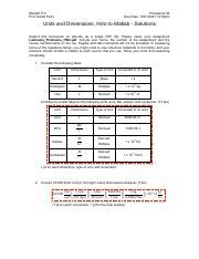 Units And Dimensions Matlab Solutions Homework Course Hero