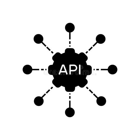 API Vector Icon Software Integration Illustration Sign Application Symbol Cloud Logo