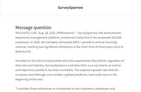 Css To Add Spacing Between Paragraphs For Message Type Question Css
