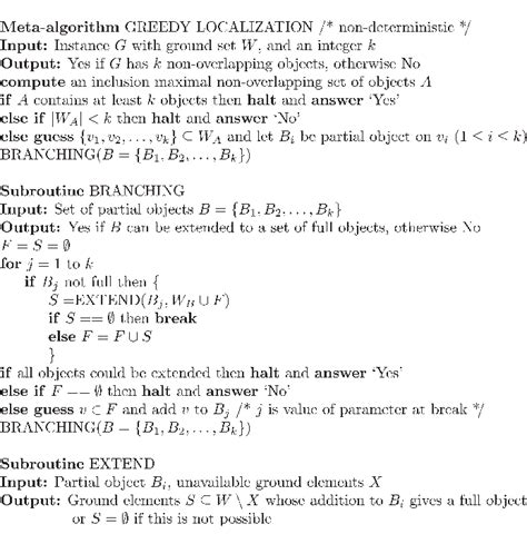 a meta algorithm for greedy localization in non deterministic style download scientific diagram
