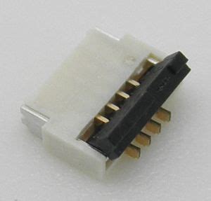 China FPC Connector FFC Socket 0 5 Pitch 1 0mm 4pin Dual Contact Zif Back Flip China Fpc