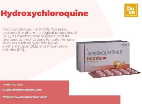 What Does Hydroxychloroquine Do For The Skin Mediatakeouto