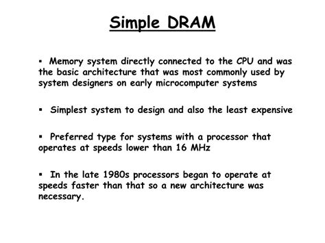 Ppt Dynamic Random Access Memory Dram Powerpoint Presentation Free