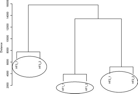 A Dendrogram Of Similarities Between The Hf Values In The Co Group