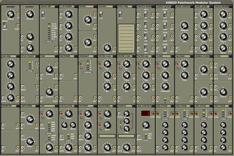XSRDO Patchwork Modular System Free Software Synthesizer Virtual Instrument VST Warehouse