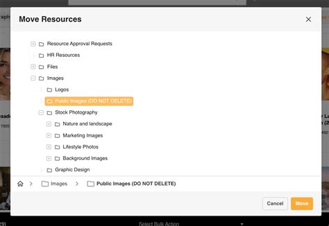 bulk move resources and move restrictions intelligencebank helpdesk
