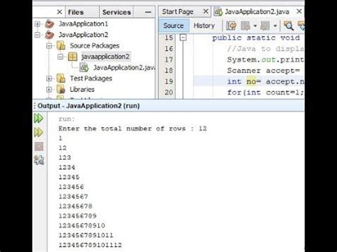 Number Pattern In Java In Number Patterns Java Computer Programming