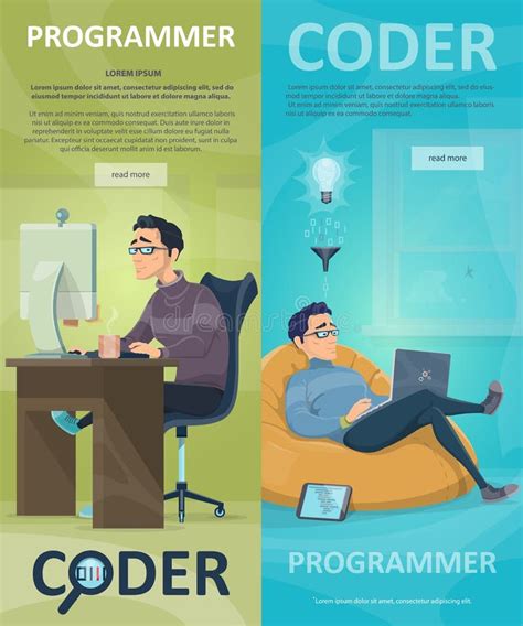 Programming Coding Development Isometric Flowchart Stock Vector