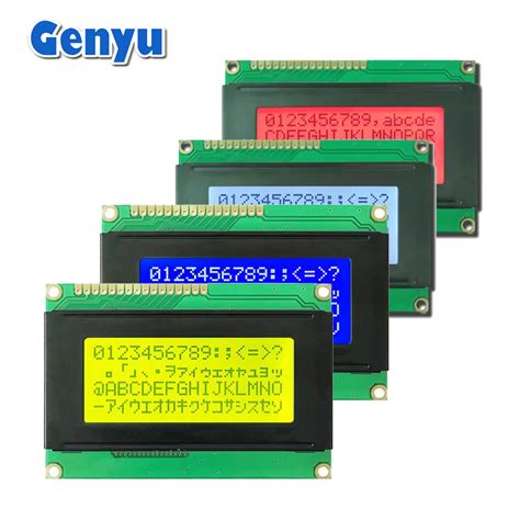 16x4 Character Lcd Stn Yellowbluewhitered Display 16x4 Lcd Module