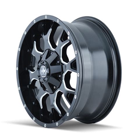 Mayhem Warrior 8015 Black 20x10 Extreme Wheels