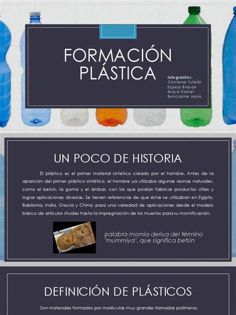 Formación Plastica Pdf Polímeros El Plastico