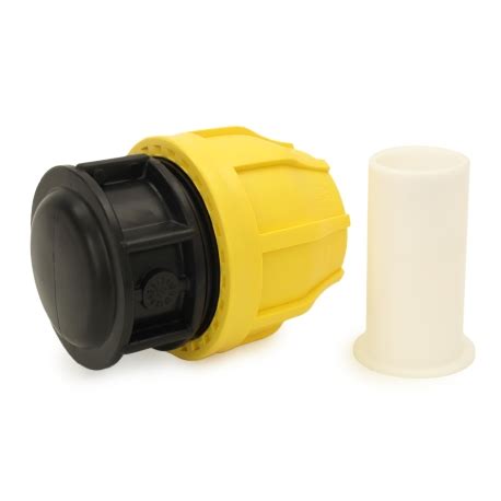 2 Compression Cap For Sdr 11 Yellow Pe Gas Pipe Total Home Hardware