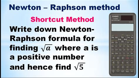 Snm Ma3251 Unit 3 Newton Raphson Method Write Down Newton
