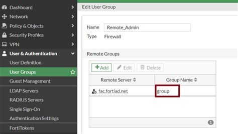 Technical Tip Fortigate Admin Login With Remote Fortinet Community