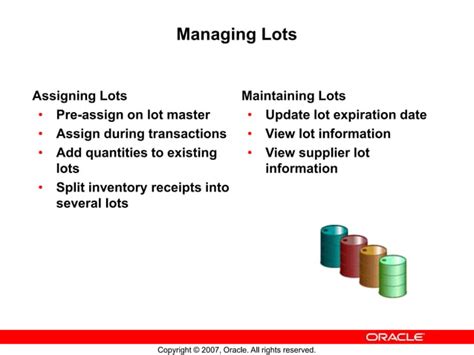 Oracle Inventory R12 Lot And Serial Control Ppt