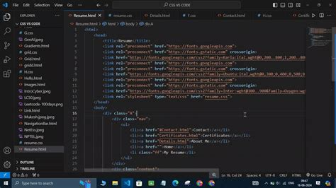 Mukesh G On Linkedin Resume Html Css Webdevelopment Learningjourney