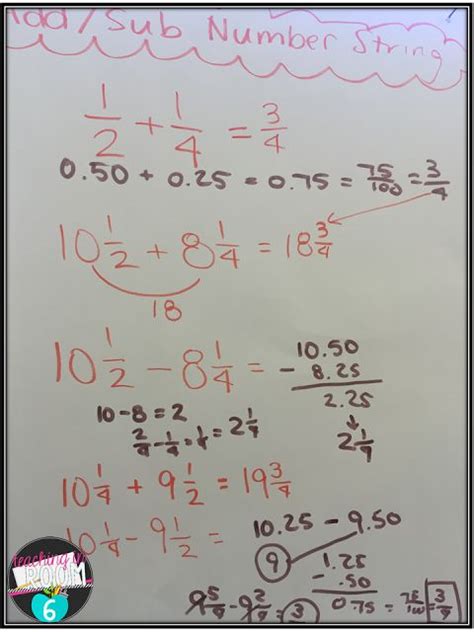 Fraction Number Strings
