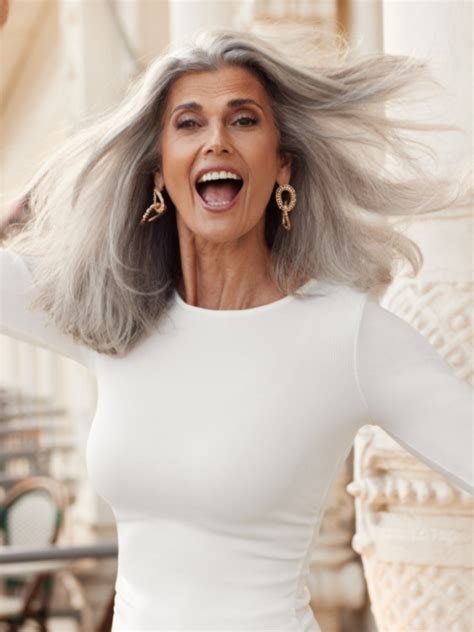 Grey Hair Old Long White Hair Silver Grey Hair Makeup For Older